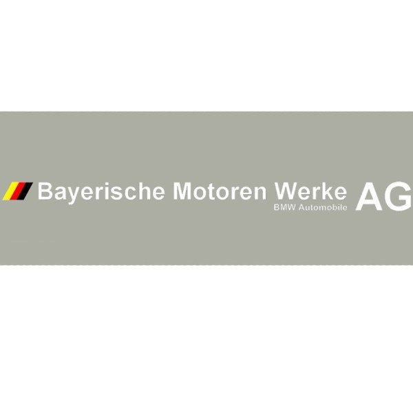 BMW (Bayerische Motoren Werke) Vinyl Decal (choose your color) | KNL ...